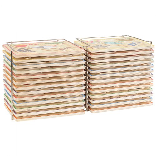 ABC Puzzle Set with Wire Rack - 26 Total Puzzles