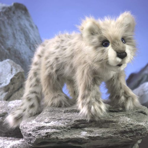 Snow Leopard Cub Hand Puppet