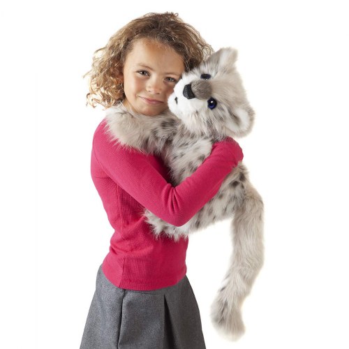 Snow Leopard Cub Hand Puppet