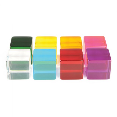 Translucent Sensory Perception Cubes - 8 Pieces