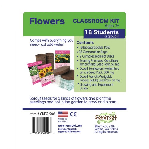 Growing Flowers and Plants Classroom Kits