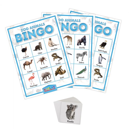 Kaplan Zoo Animals Bingo Learning Game
