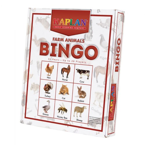 Kaplan Farm Animals Bingo Game