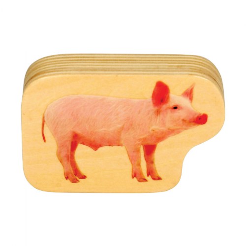 Wood Farm Animal Blocks - 25 Pieces