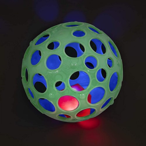 Light-Up Sensory Ball - Grab n' Glow Textured Ball with Holes