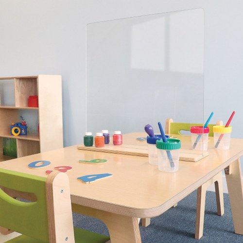 Acrylic Tabletop Partition - 23" Wide