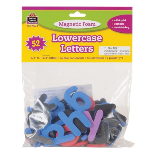 Magnetic Foam Lowercase Alphabet - 52 Pieces