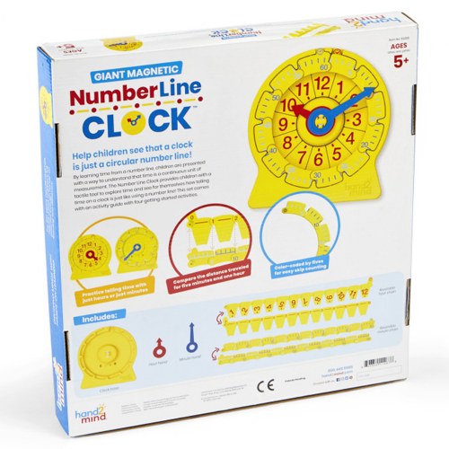 NumberLine Clock™ Magnetic Demonstration Clock