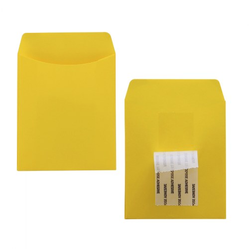 Self-Adhesive Assorted Color Library Pockets - Set of 30