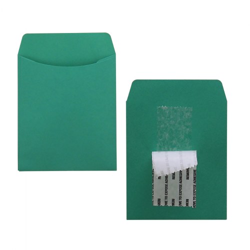 Self-Adhesive Assorted Color Library Pockets - Set of 30