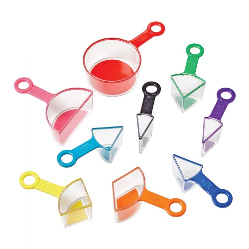 Rainbow Fraction® Measuring Cups - 10 Pieces
