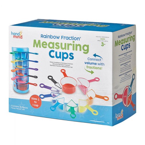 Rainbow Fraction® Measuring Cups - 10 Pieces