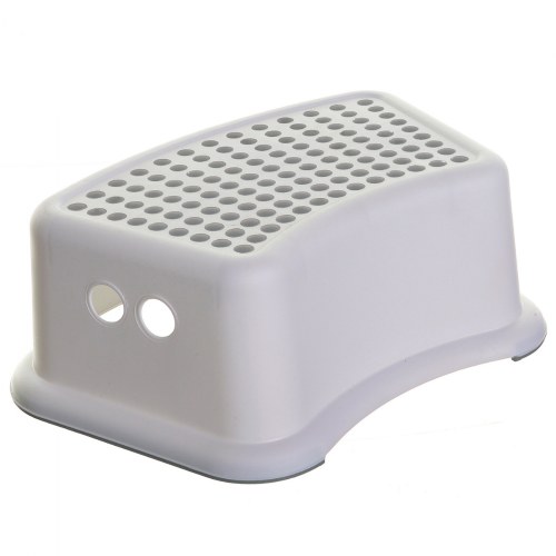 Step Stool - Gray Dots