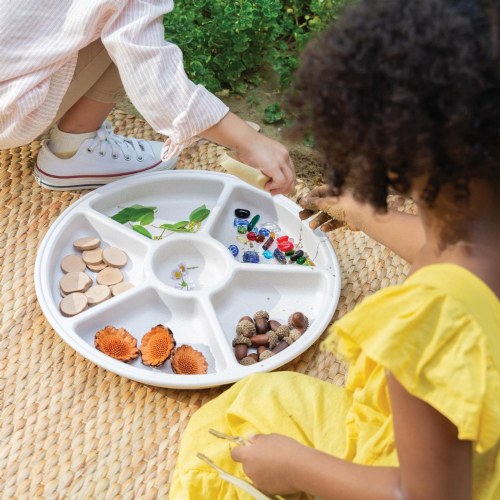 Loose Parts Sorting Trays - Set of 4 - White