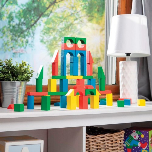 Wooden Color Blocks - 100 Pieces