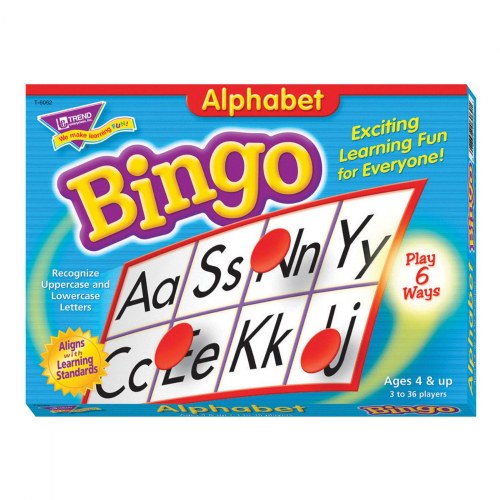 Alphabet Bingo with Upper and Lower Case Letters