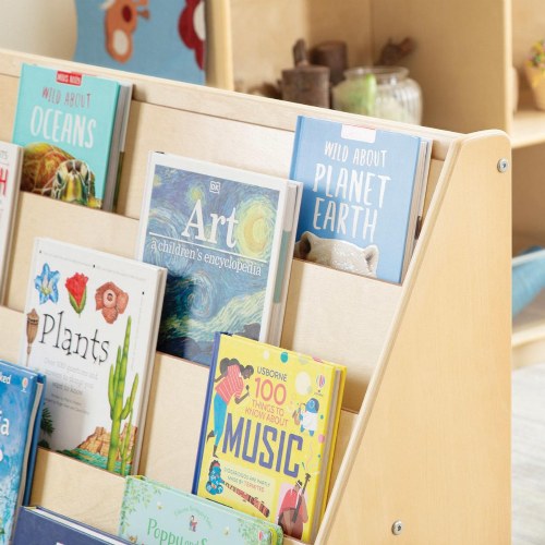 Carolina Large 5-Shelf Wood Book Display
