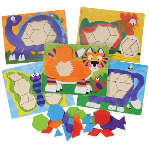 Animal Pattern Blocks Set