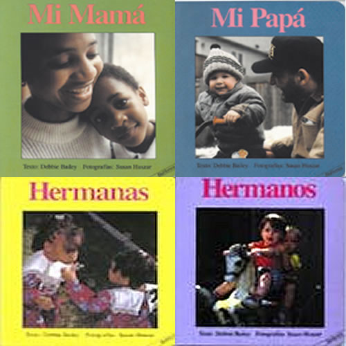 Spanish Family Board Books - Set of 4