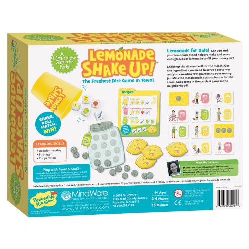 Lemonade Shake Up! Matching and Strategy Dice Game