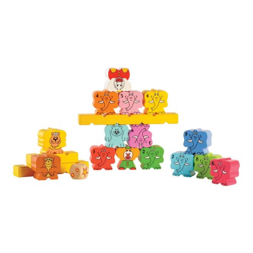 Zimbbos Building and Stacking Game with Friendly Circus Animals