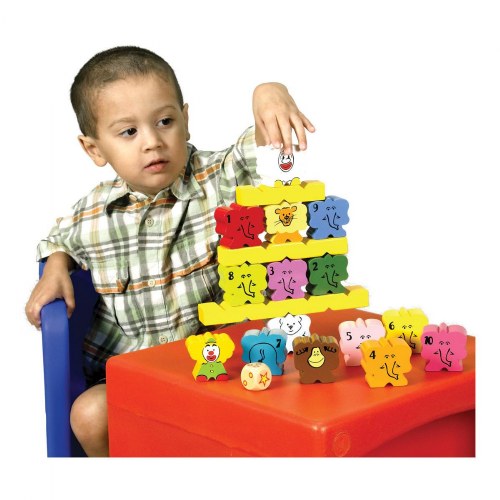 Zimbbos Building and Stacking Game with Friendly Circus Animals