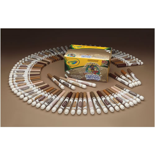 Crayola® Washable Multicultural Markers Classpack - 80 count, 8 colors