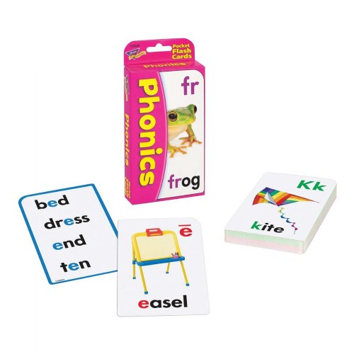 Early Literacy Flash Cards with Words and Pictures - Set of 5