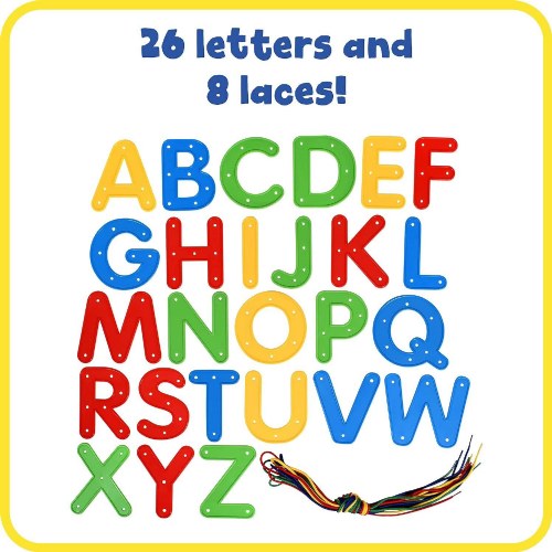 Giant Lacing and Tracing Upper and Lower Case Letters