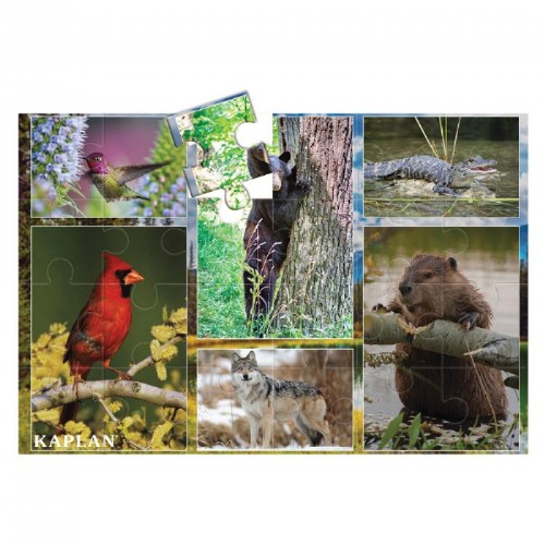 North American Animals Floor Puzzle - 24 Pieces