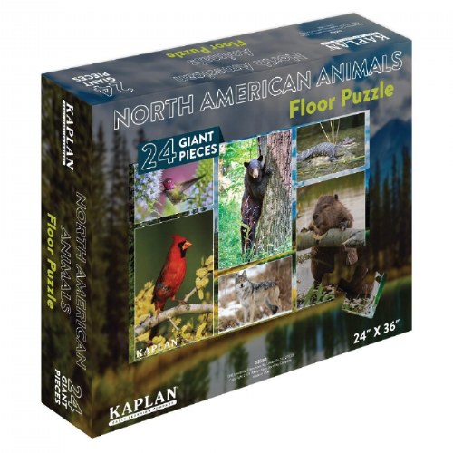 North American Animals Floor Puzzle - 24 Pieces