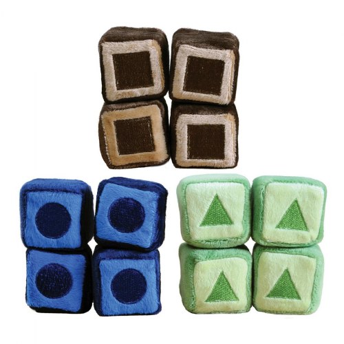 Soft Shape Blocks - 12 Pieces - 2" x 2"