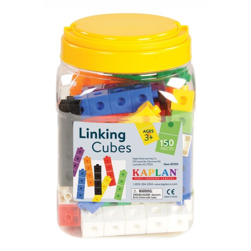 Multi-Color Linking Cubes with Jar - 150 Pieces