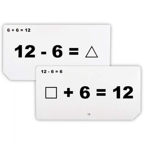 Addition and Subtraction Unknown Quantities Flashcards Activity