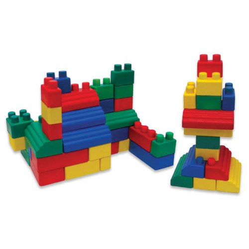 Colorful Flexible Soft Mini EduBlocks - 52 Pieces