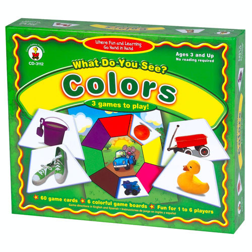 What Do You See? 3-in-1 Board Game for Developing Color Recognition