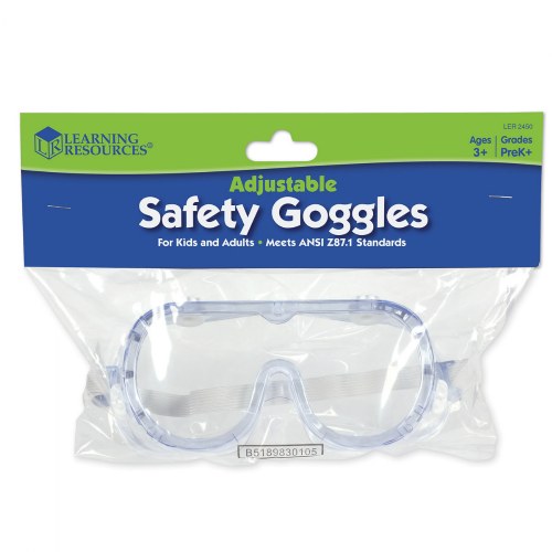 Full Coverage Adjustable Clear Safety Goggles