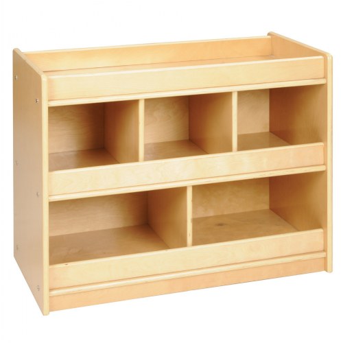 Carolina Wooden 5-Cubby Storage Center