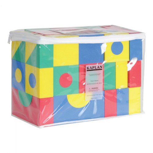Colorful Soft Foam Building Blocks - 68 Piece Set