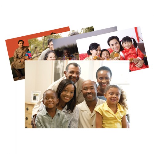 Multicultural Families of the World Posters - Set of 8