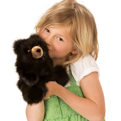 Baby Black Bear Hand Puppet