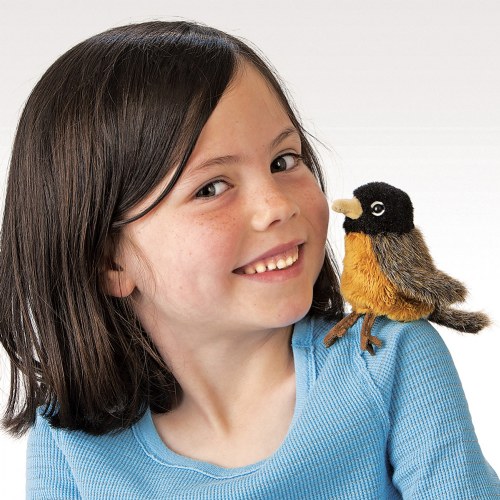 Mini Puppets Nature Birds, Animals and Bugs - Set of 4
