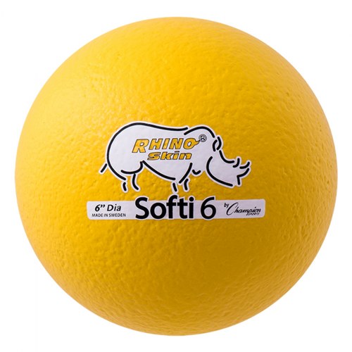RHINO Skin® Coated 6" Softi Balls - Set of 6