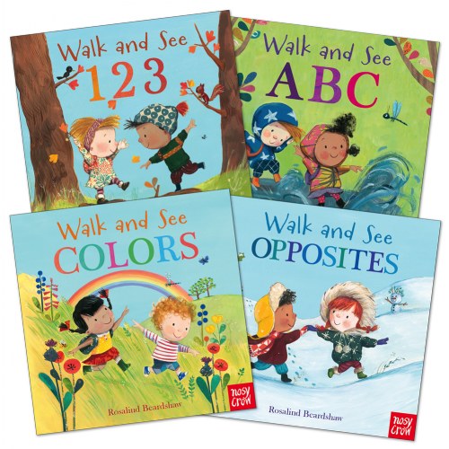 Walk and See Board Book Set - Set of 4