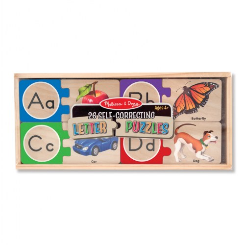 Self-Correcting Alphabet Letter Puzzles