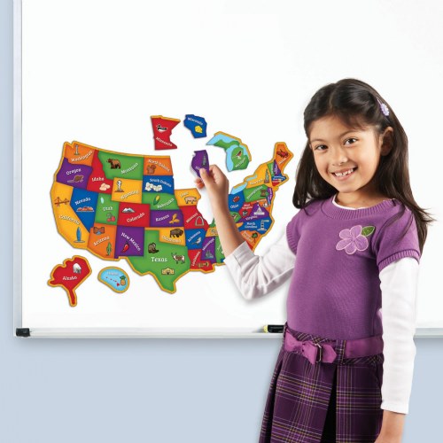 Magnetic USA Map Puzzle