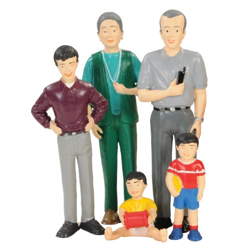 Multi-Generation Block Family Play Set - Asian