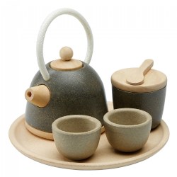 Eco-Friendly Soft Colored Plastic Tea Set