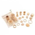 Toddler Heuristic Wooden Play Basic Set - 20 Pieces