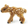 Fawn Hand Puppet with Movable Head and Front Paws